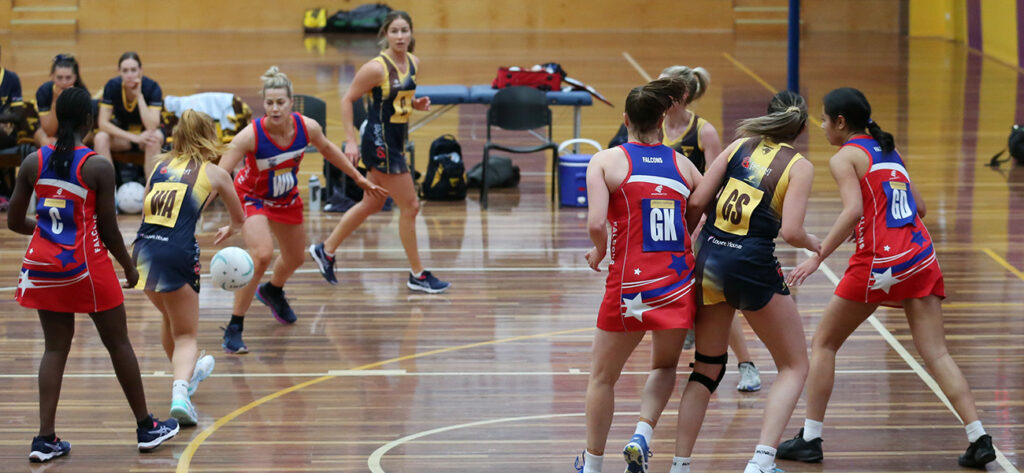 VNL ROUND 4: HAWKS PUT SCARE THROUGH FALCONS - Hawks Netball Club