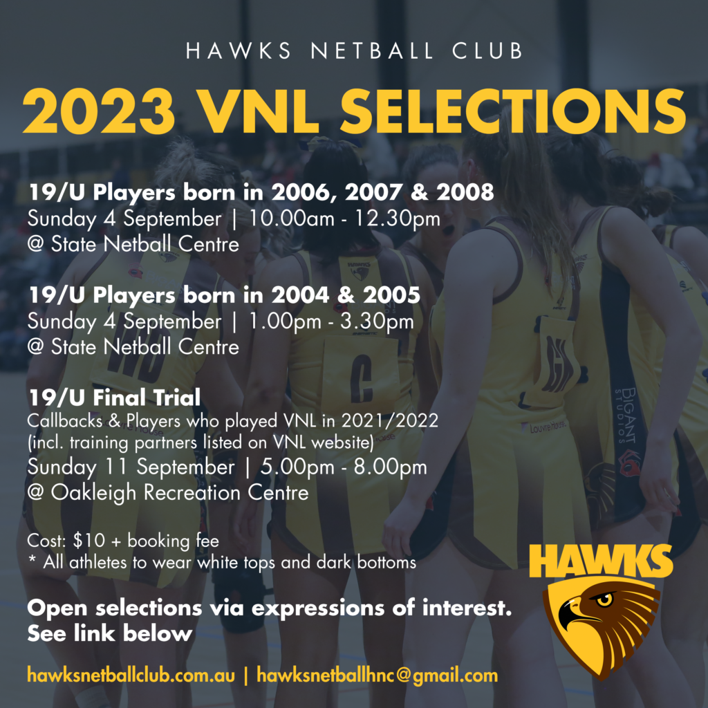 EVENTS - Hawks Netball Club